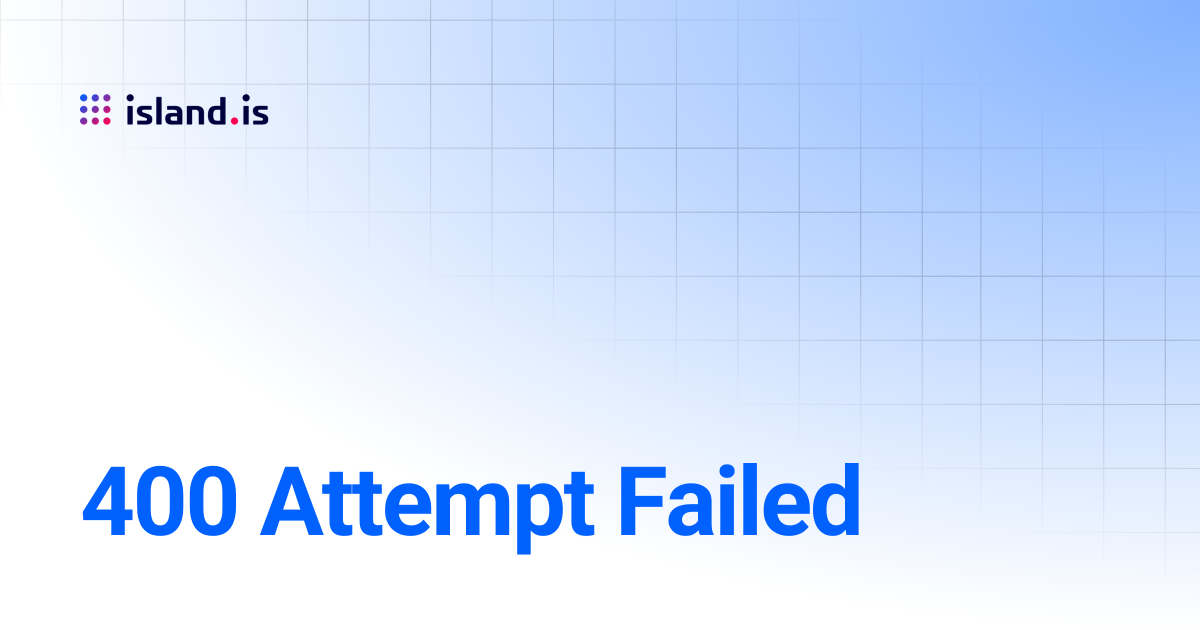 400 Attempt Failed | Handbook